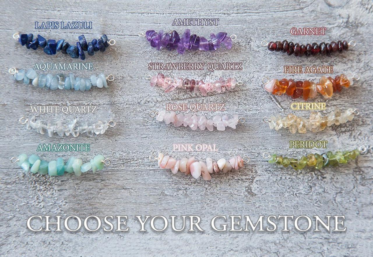 Rose Quartz Necklace Natural Gemstone on Luulla